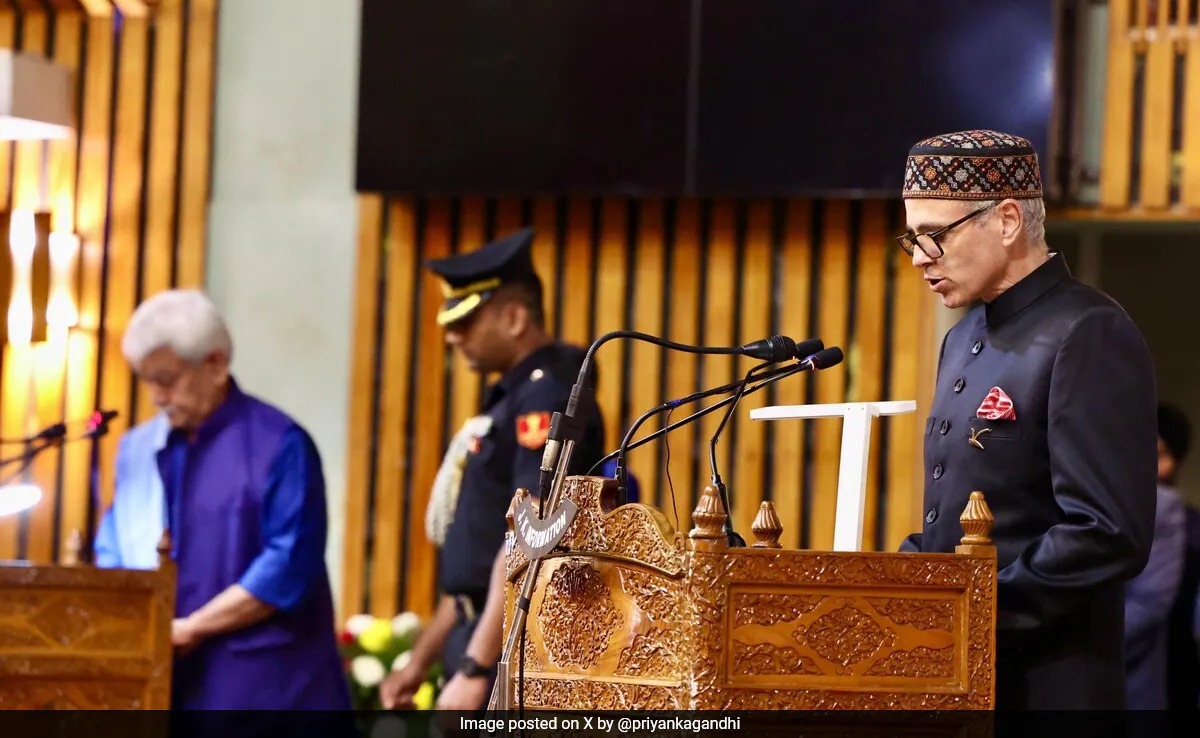 VIJAY UPADHYAY - Omar Abdullah takes oath as J&K Chief Minister, Surinder Choudhary his deputy