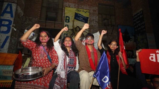 VIJAY UPADHYAY - JNU student union election results out; Left ...